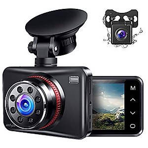 Dash Cam Front and Rear 1080P FHD Dual Dash Camera for Cars with 2.7" Inch Screen,170° Wide Angle, Night Vision,WDR,G-Sensor,Parking Monitor,Loop Recording and Motion Detection