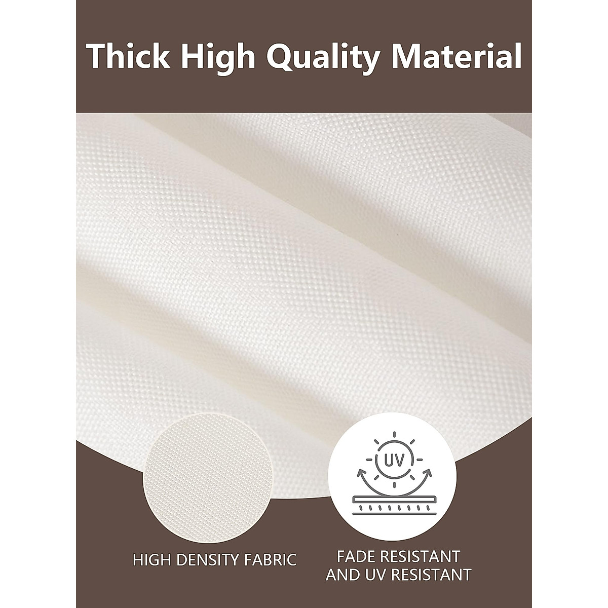 OmniBuy 14 Piece Outdoor Patio Cushion Covers Replacement (2 Seat Covers, 6 Back Covers, and 6 Side Covers) Outdoor Cushion Slipcovers with Zipper for Outdoor Furniture (Beige)