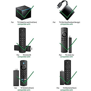 1nd Gen DR49WK B PE59CV Voice Remote Control for Amazon Smart TVs Stick (2nd Gen/3rd Gen/Lite/4K) for Amazon Smart TVs Cube (1st Gen/2nd Gen, and Later) for Amazon Smart TVs (3rd Gen, Pendant Design)