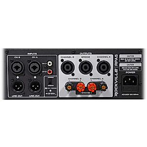 Rockville RPA5 1000w Peak / 400w RMS (200 x 2) 2 Channel Power Amplifier Pro/DJ Amp