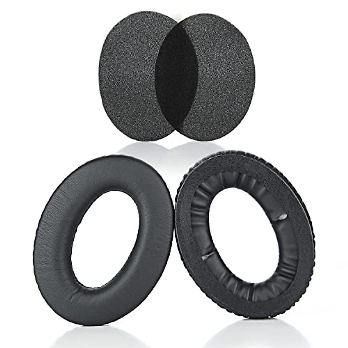 Sumugaric Replacement Ear Pads Cushions with Memory Foam Compatible with Sennheiser HD650 HD600 HD580 HD660 S HD565 HD545 Headset Headphones Accessories - Black