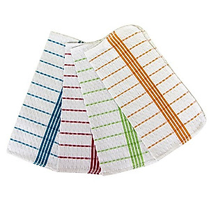 Multi-Purpose Cleaning Cloths , Kitchen Cleaning Towel , Wash Cloth , Dish Cloth ,Perfect for Kitchens, Dishes, Car, Dusting, Drying Rags, 11.5 x 11.5", Set of 10 - Teal Lattice