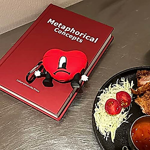 Airpods Pro 2nd Generation (2022) Case, Ponnky 3D Cute Fun Cartoon Fashion Funny Character Design Keychain Cover for Teens Women Men Soft Silicone Airpods Pro 2019 Headphone Case - Red Heart