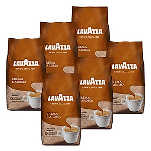 Lavazza Crema E Aroma Coffee Beans, Pack of 6, 6 x 1000g