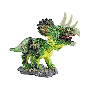 HOLIDYOYO Model Tots Toys Car Decor Model Triceratops Bobble Head Toy Bobble Head Model Car Toy Decorate Shake Your Head Green Decore