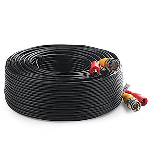 Postta BNC Video Power Cable (4 Pack 100 Feet) Video Security Camera Cable Wire with Eight Connectors for CCTV DVR Surveillance System