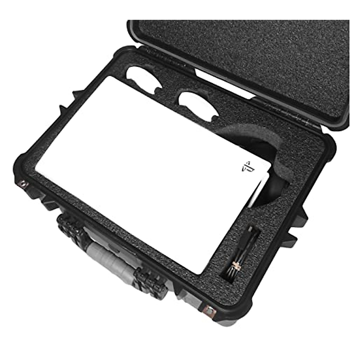 Case Club Carrying Case fits PS5 with Headset Storage - Hard Shell Travel Case fits Playstation 5 Console, Headset, Controllers, Games, PS5 Stand & Accessories- Waterproof Case fits Disc, Digital