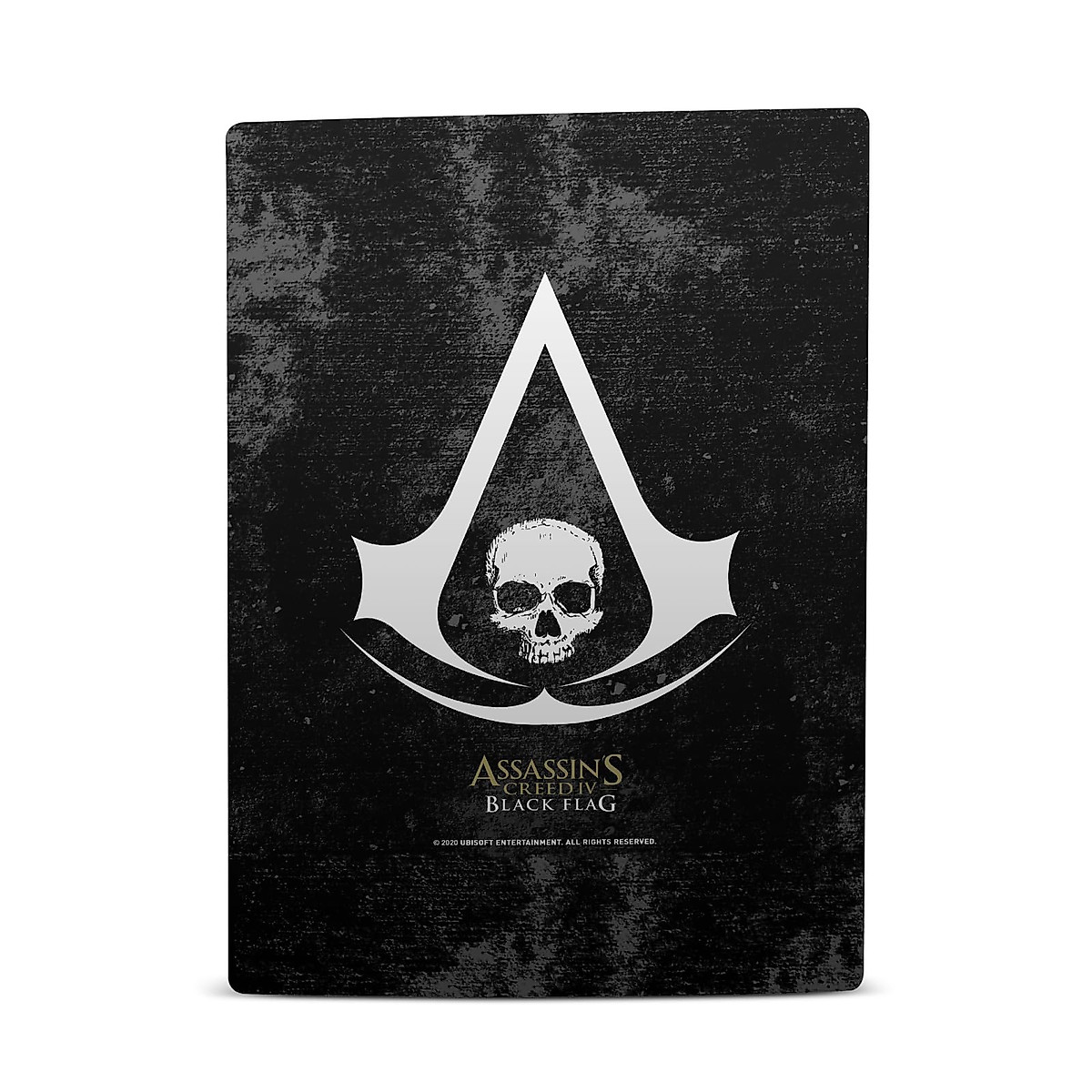 Head Case Designs Officially Licensed Assassin's Creed Grunge Black Flag Logos Vinyl Faceplate Gaming Skin Decal Compatible With Sony PlayStation 5 PS5 Digital Edition Console and DualSense Controller