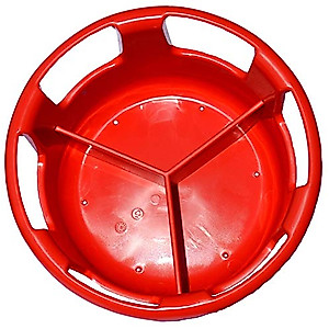 Supa Poultry Feed and Grit Station (Pack of 1), Heavy Duty Durable Plastic Grit Station, Anti Perching Conical Shape Top, Made in The UK.