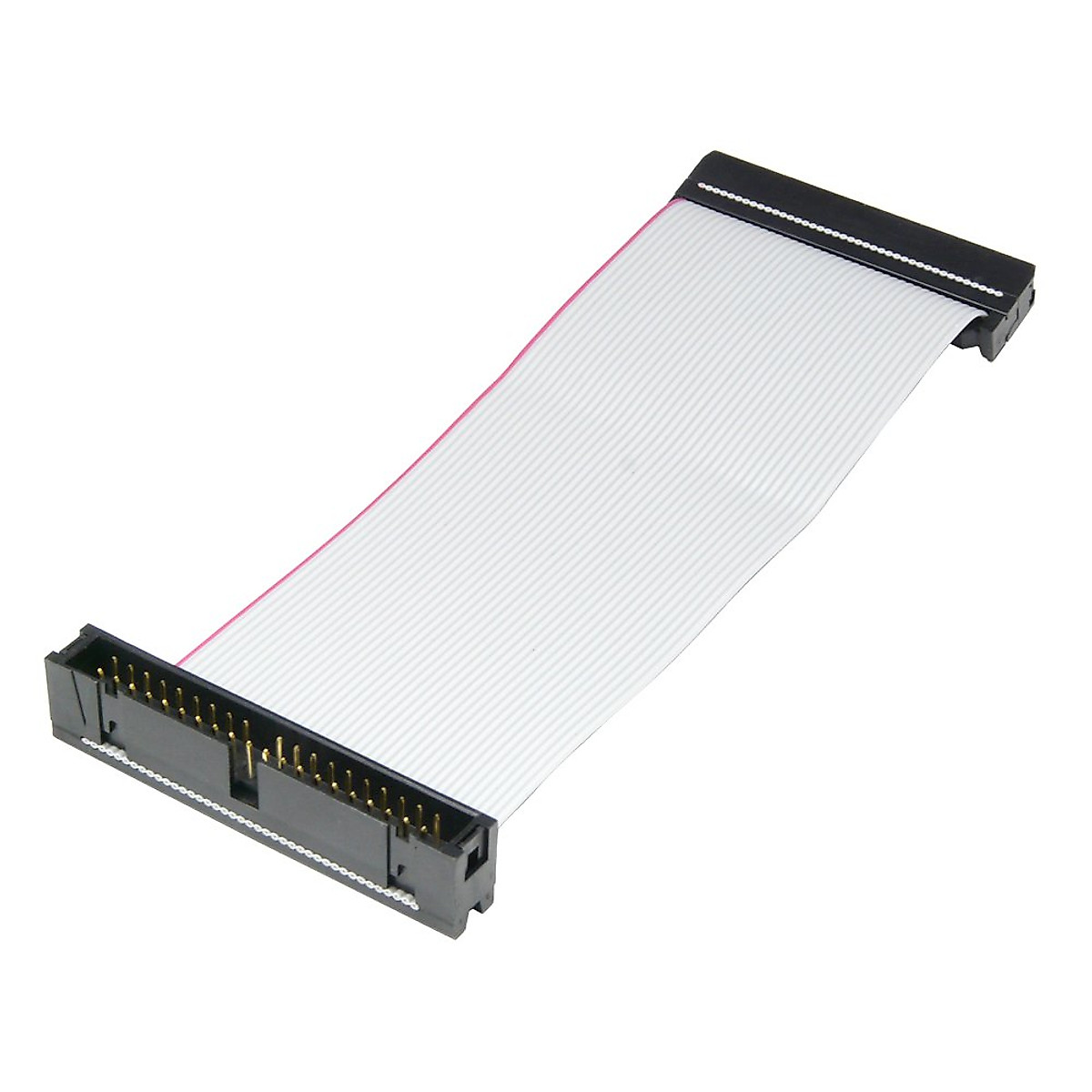 IDE 40-Pin Male to Female Hard Drive Extension Cable 6 inch Flat Ribbon Cord for 3.5" PATA HDD (39 Pin + 1x Empty)