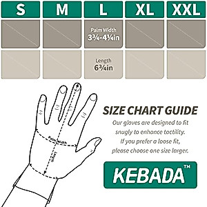 Kebada Gardening Gloves for Men, 6 Pairs Breathable Garden Gloves, Foam Latex Coated, Stretchable Knitting General Duty Work Gloves, Made from Recycled PET Bottles,Green & Gray, Large