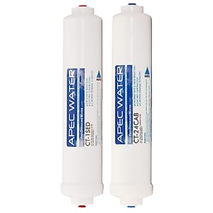 APEC Water Systems FILTER-SET-QUICK US Made Double Capacity Replacement Cartridges for Ultimate Series Reverse Osmosis Water Filtration System RO-QUICK90 Stage 1-2