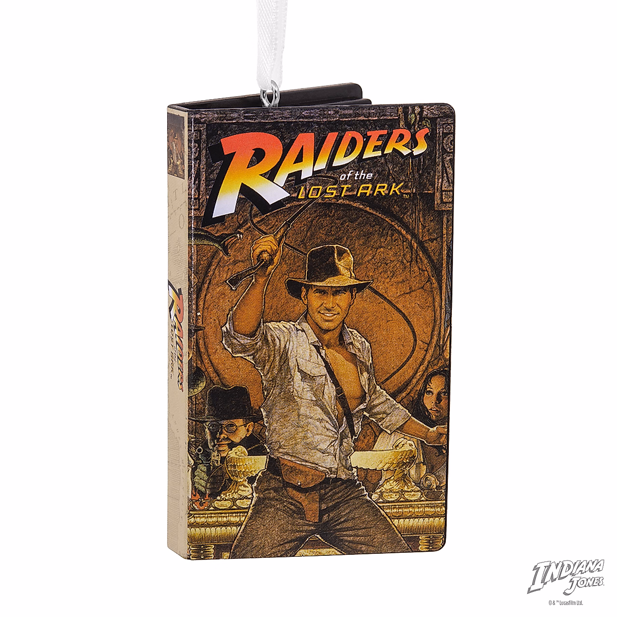 Hallmark Indiana Jones Movie Retro Video Cassette Case Plastic Christmas Ornament (0003HCM1096)