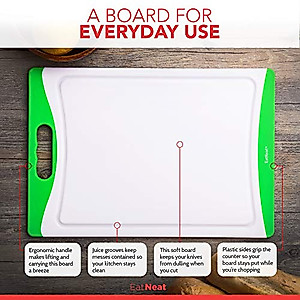 EatNeat 12-Piece Colorful Kitchen Knife Set - 5 Colored Stainless Steel Knives with Sheaths, Cutting Board, and a Sharpener - Razor Sharp Cutting Tools that are Kitchen Essentials for New Home