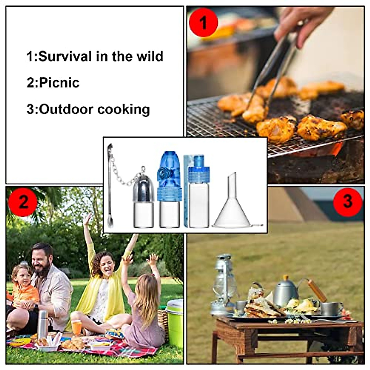 Portable Decoration Mini Bottles| Cute & Small Bottles for Kitchen(4PCS)