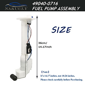 Nakuuly 49040-0716 Fuel Pump Module Assembly Compatible with Kawasaki Mule Pro FX FXT 2016-2020, Teryx Teryx4 800 2014-2020, Teryx4 750 2012-2013 Replaces# 49040-0733, 49019-0013