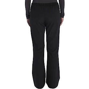 Vital Threads Womens Scrubs Set V-Neck Top & Drawstring Pant, VT512C, L, Black