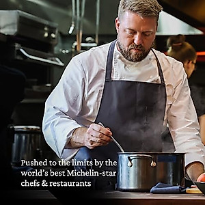 Hestan - NanoBond Collection - Titanium Stainless Steel 8-Quart Stock Pot with Lid - Toxin, PFAS, & Chemical Free Clean Cookware, Induction Cooktop Compatible