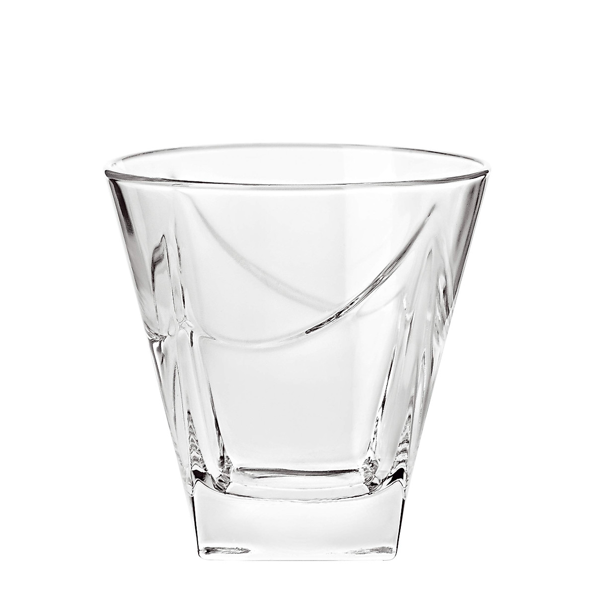Barski - European Glass - Double Old Fashioned Tumbler Glasses - Uniquely Designed - Set of 6-11.5oz. - Made in Europe