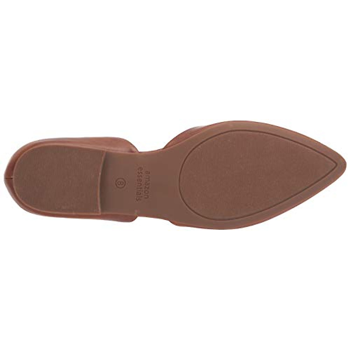 Amazon Essentials Women's D'Orsay Flat Ballet, Tan, 7.5
