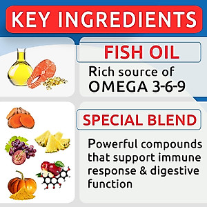 BARK&SPARK Dog Allergy Relief Chews (180 Immune Treats) - Anti-Itch Skin & Coat Supplement - Omega 3 Fish Oil - Itchy Skin Relief Treatment Pills - Itching&Paw Licking - Dry Skin & Hot Spots