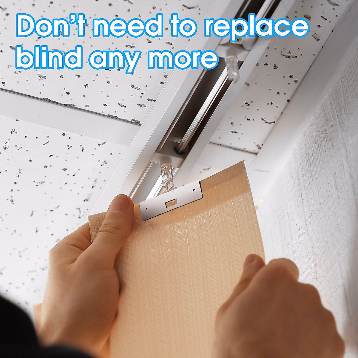 80 Pieces Vertical Blind Repair White Vane Savers Blind Repair Clips Curved Repair Clips Window Blinds Replacement Slats Vertical Blind Repair Tabs for Fixing Vertical Window Shades Slats