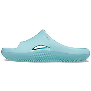 Crocs Unisex Mellow Slides Sandal, Pure Water, 4 US Men