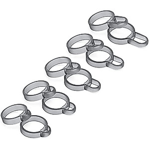 Rqker Ear Hook Compatible with Sony LinkBuds Earbuds, 5 Pairs XS/S/M/L/XL Sizes Soft Silicone EarHook Earbud Ring Supporters Earbuds Hooks Compatible with Sony WF-L900 LinkBuds, 5 Pairs Gray