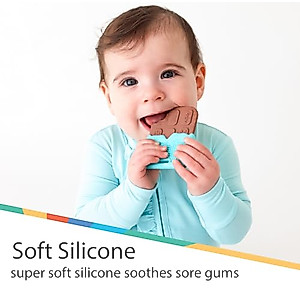 Nuby All Silicone Chocolate Bar Teether - 3+ Months