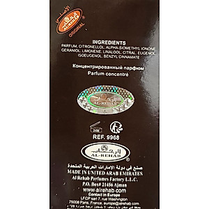 Oud & Rose 6 Ml Concentrated Perfume Oil / Attar by Al Rehab Perfumes 3 PACK