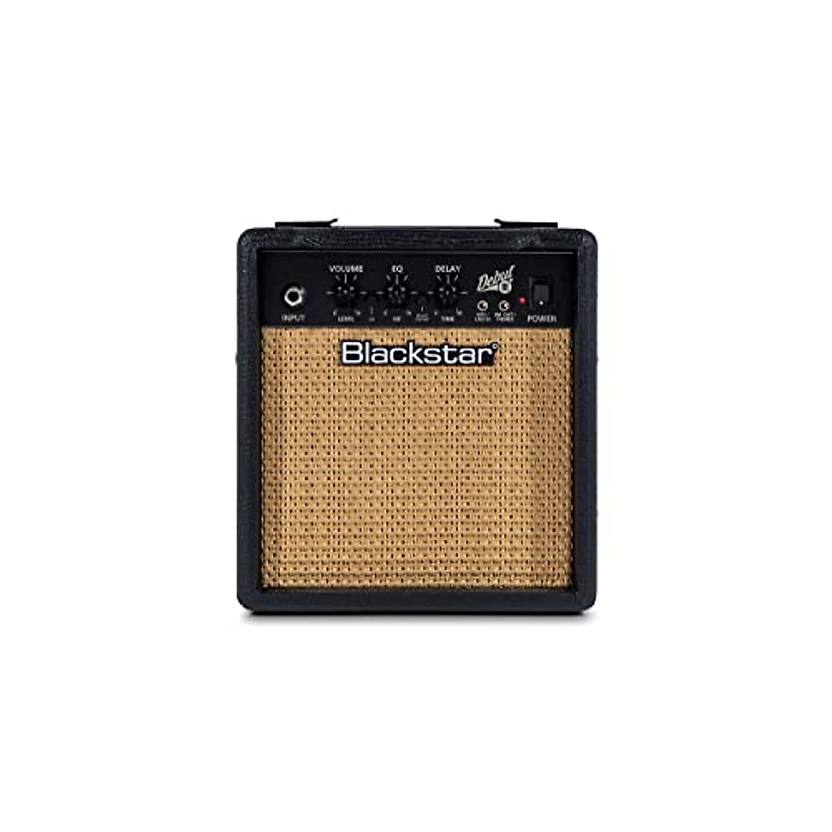 Blackstar Debut 10E Beginners Practice Electric Guitar Amplifier Combo with Delay Effect 10 Watt Headphone Input/Line in MP3 Playback (Black)