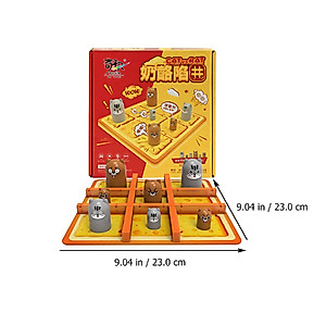 Totority Toe Game Toy, Kids Stacking Cup -Toe Board Game Fun Puzzle Game Toy for Party Desktop Checkers Stacking Puzzle Board Game