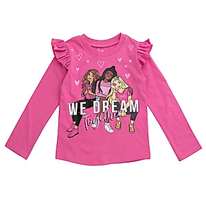 Barbie Little Girls 3 Pack T-Shirts Pink/Black 7-8