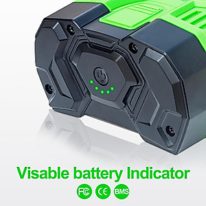 DTK Battery Replacement for EGO 56V Battery 2.5Ah Batteries Compatible with BA1400T BA2800 BA4200T BA5600T Lightweight and Easy to Carry