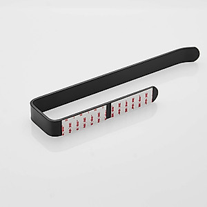 Joom Self-Adhesive Paper Towel Holder Under Cabinet Towel Holder/ Hand Towel Bar--Self-Adhesive Hanging on The Wall,Toilet Tissue Roll Paper Holder, No Drilling, 13 inches Black (13 Inch)