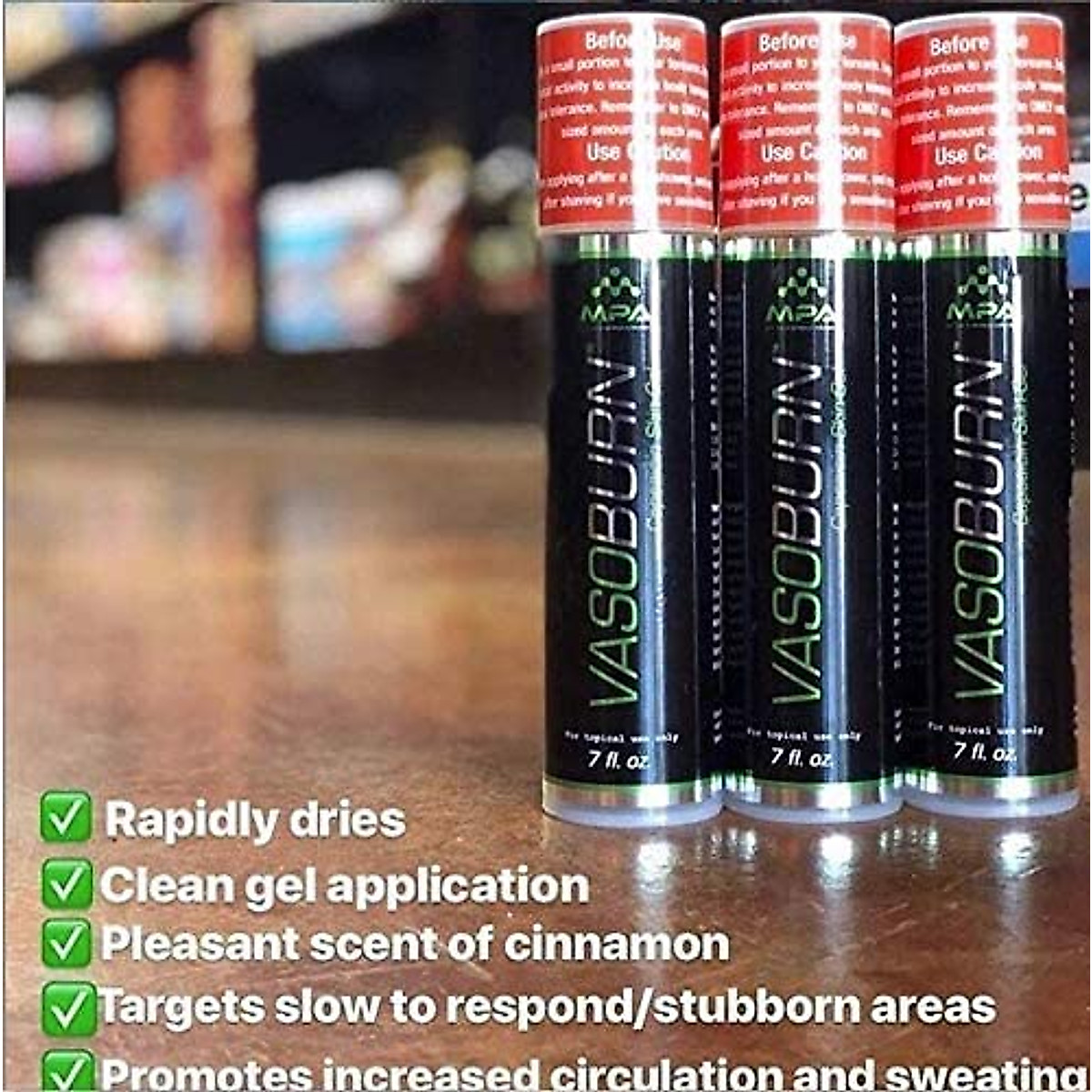 SleekMax, MPA Vasoburn Capsaicin Skin-Gel Pump Bottle, Targets Stubborn Areas, Capsaicin Cream, yohimbine Cream, bundle with a Motivational Wristband Bracelet to motivate and support you (7 oz.)