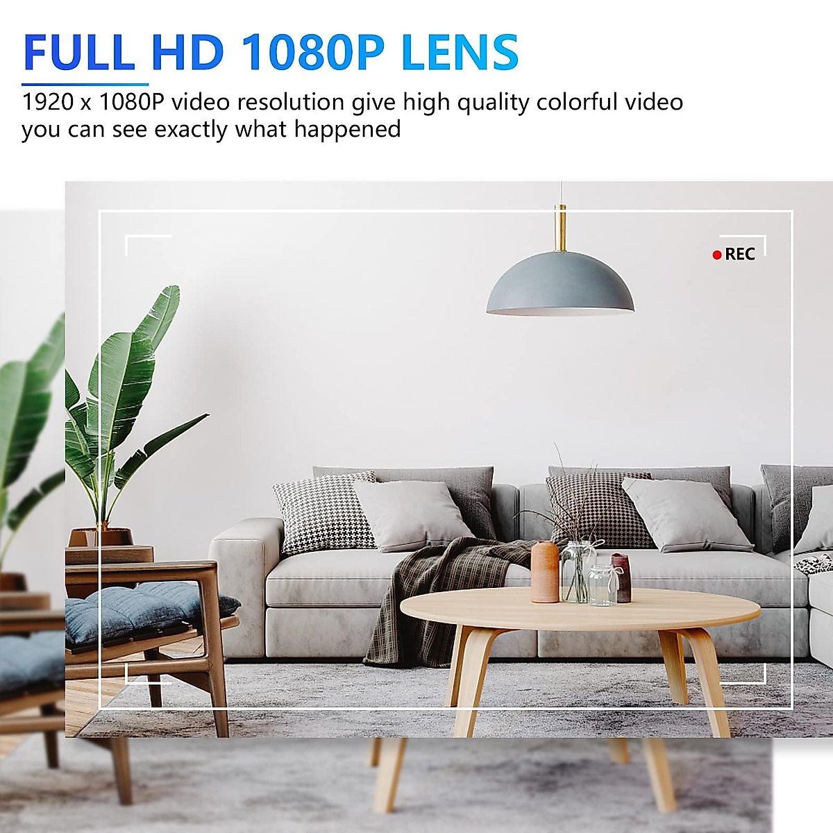 VANCHEER Hidden Camera Photo Frame WiFi Spy Cameras 1080P HD for Home Security Wireless Small Nanny Cam with Motion Detection, Remote View for Indoor Surveillance No Audio Function