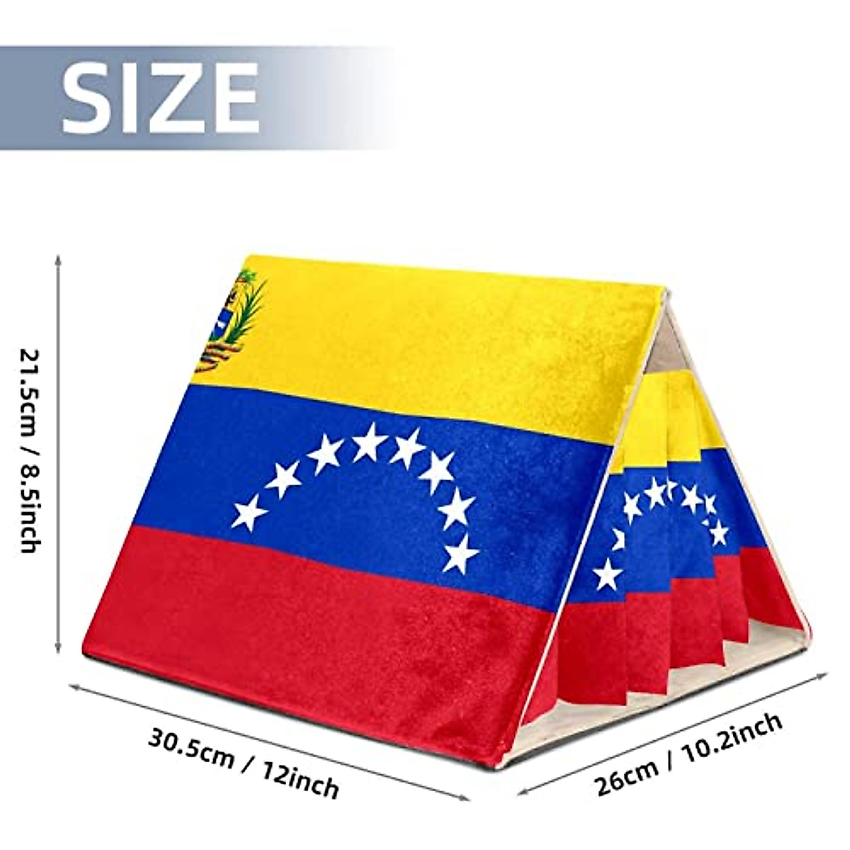 RATGDN Small Pet Hideout Flag of Venezuela Hamster House Guinea Pig Playhouse for Dwarf Rabbits Hedgehogs Chinchillas