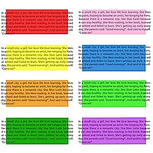 32 Pieces Colored Overlays for Dyslexia, Guided Reading Highlight Strips, Colored Overlay Reading Tracking Rulers for Dyslexia Irlens, ADHD and Visual Stress