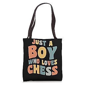 Just A Boy Who Loves Chess Apparel for Chess Player Tote Bag