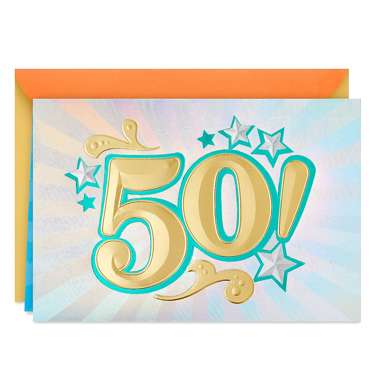 Hallmark 50th Birthday Card (Here's to Fifty)