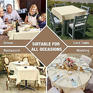 Spa Tablecloth - 60 Inch Multifunctional Round Tablecloth Meditation and Zen Picture of Bamboo Stalks Candle and Basalt Stones Theraphy Relaxing Foldable Multicolor