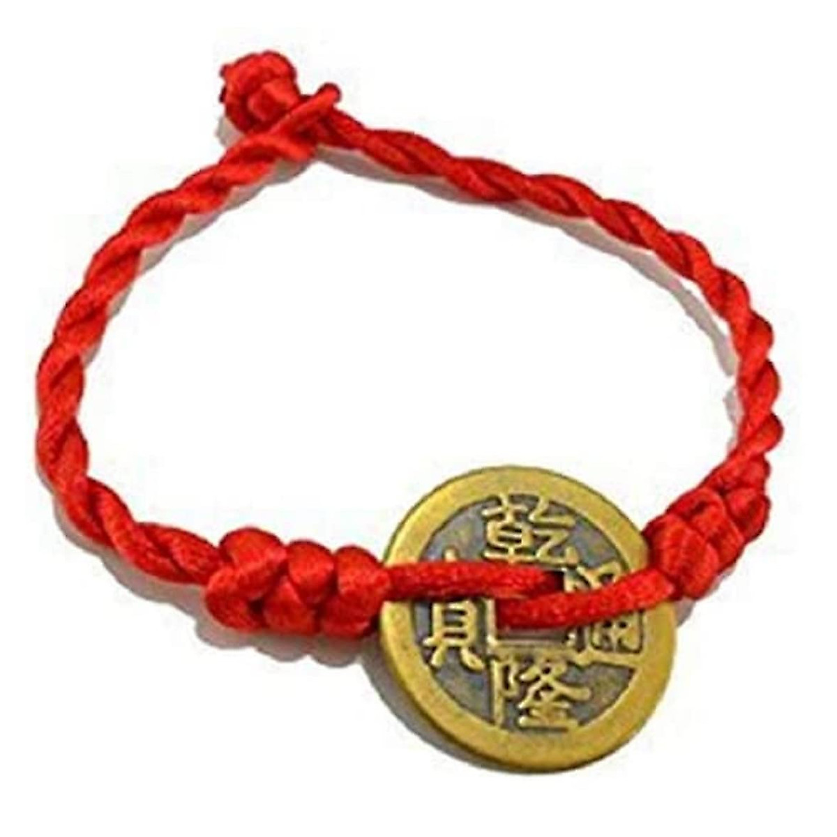 Chinese desktop gong Fengshui Mini table top gong Attached mallet Chan sect Musical Instruments Family decorations Holiday gifts Attached red rope bracele (Double Dragons)