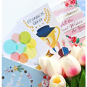 Spvloai 70 Unique Birthday Cards Bulk, All Occasion Greeting Cards Assortment Box with Blank Envelopes and Stickers, Happy Birthday Cards for Women, Men, Family, Friends, 4 x 6 Inches, Funny Birthday