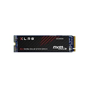 PNY XLR8 CS3030 500GB M.2 PCIe NVMe Gen3 x4 Internal Solid State Drive (SSD), Read up to 3,500 - M280CS3030-500-RB