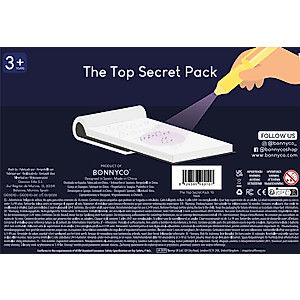 BONNYCO Invisible Ink Pen and Notebook, Pack of 16 Party Favors for Kids Birthday | Spy Pen Party Supplies, Pinata Stuffers, Prizes for Kids | Magic Pen Birthday Party Favors, Prizes for Students