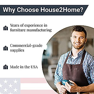 House2Home 23" Couch Spring Repair Kit to Fix Sofa Support for Sagging Cushions - Includes 4pk of Springs, Upholstery Spring Clips, Seat Spring Stay Wire, Screws, and Installation Instructions