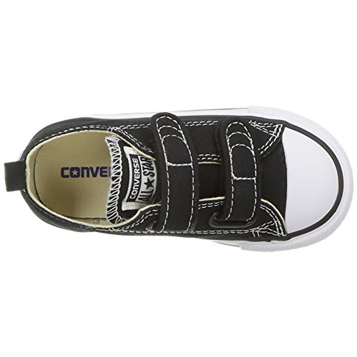 Converse Boys' Chuck Taylor All Star 2V Low Top Sneaker, Black, 6 M US Toddler