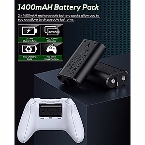 Cooling Stand & Charging Station for Xbox Series S with RGB Light Strip,Dual Charger of Controllers and Cooler Fan for XSS Console Accessories with 2*1400mAH Rechargeable Battery Pack,1*Headphone Hook