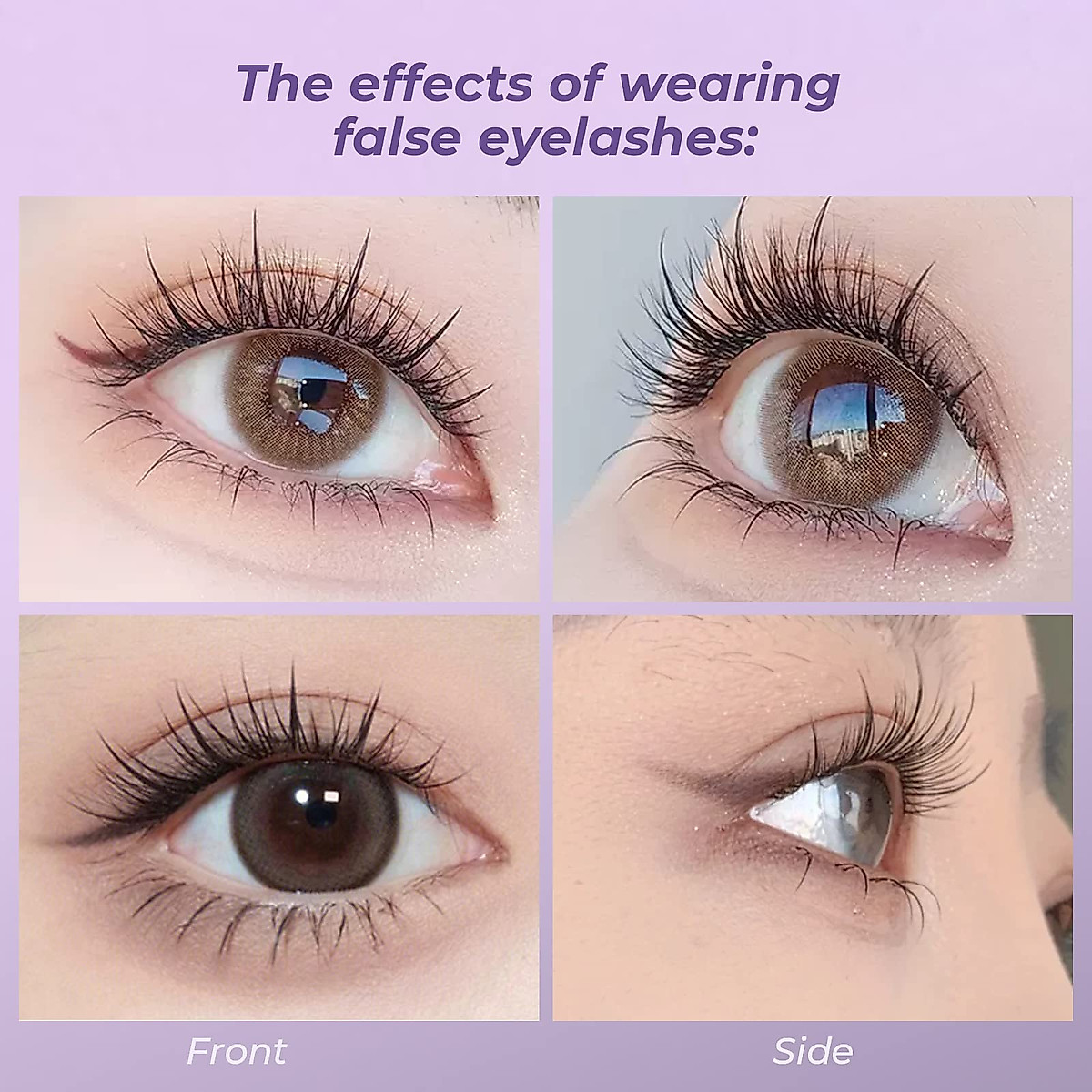 MAEXUS Lash Clusters DIY Eyelash Extensions 72 Clusters Lashes Natural Look Individual Lashes Eyelash Clusters Extensions Wispy Lashes Cluster DIY at Home (6/8/10/12 MM)